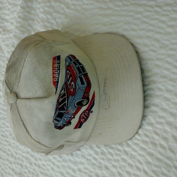 sportsmon | Accessories | Vintage Stp Racing Autograph Hat | Poshmark